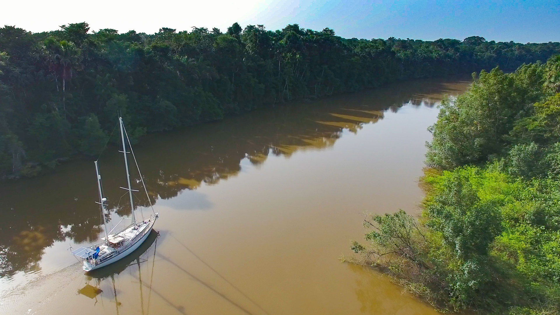 A SAILBOAT up a South American Jungle river? - Sailing Vessel Delos Ep ...